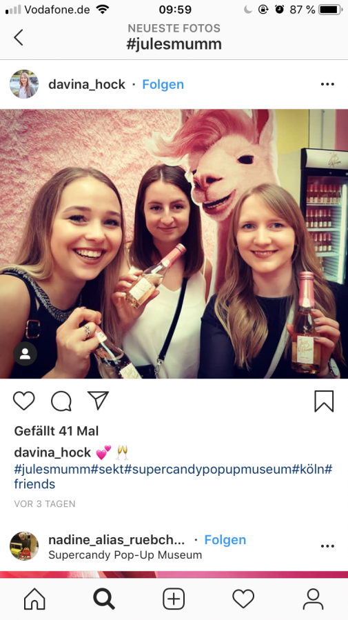 Jules Mumm : Supercandy Pop-Up Museum : Event : Instagram : unite gmbh